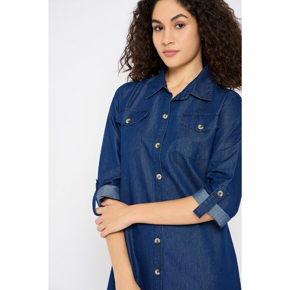 Gypsie Blu | Dresses | Gypsie Blu Women Denim Stylish Shirt Dress ...